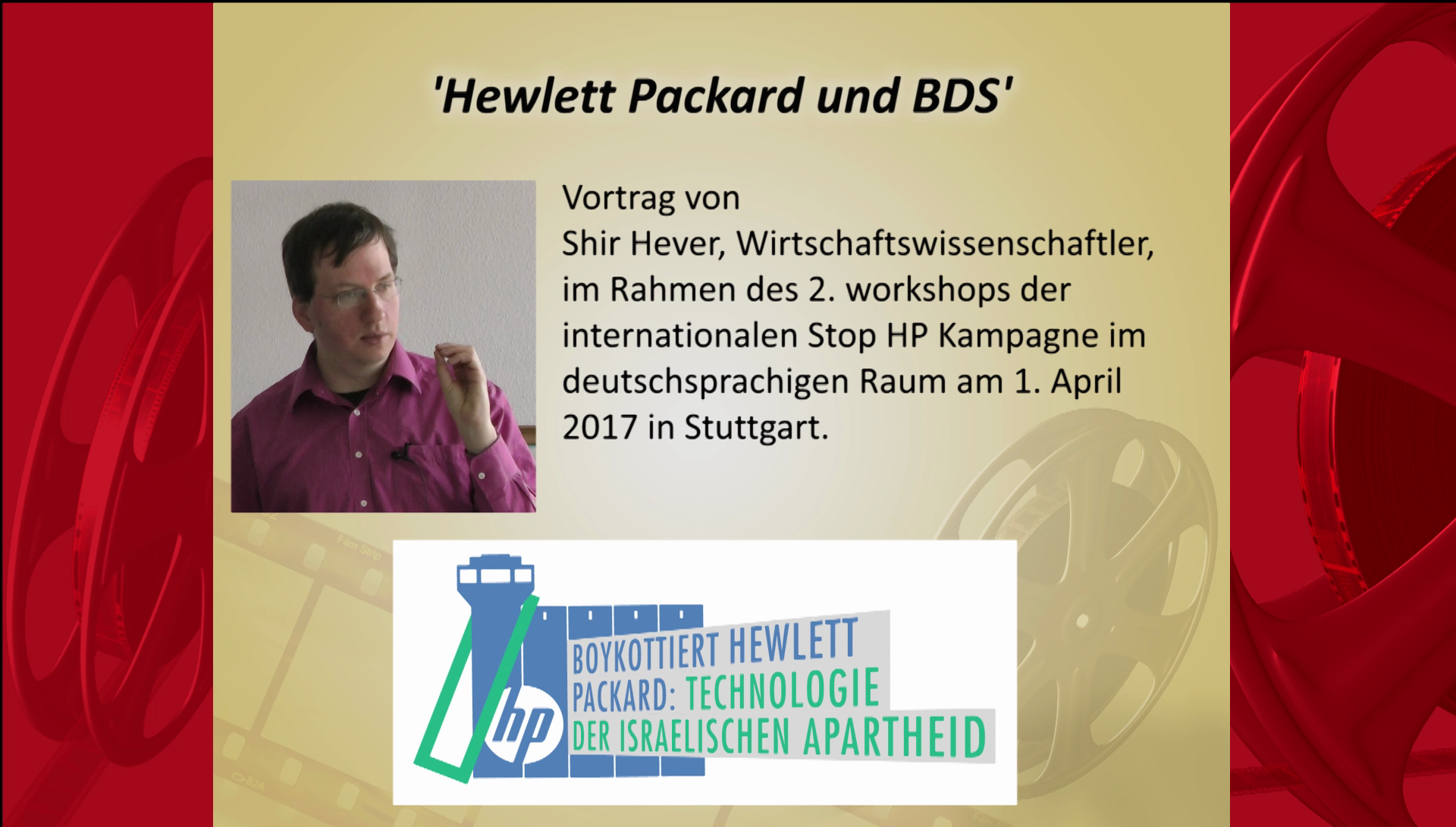 Shir Hever - Hewlett Packard und BDS - BDS Berlin