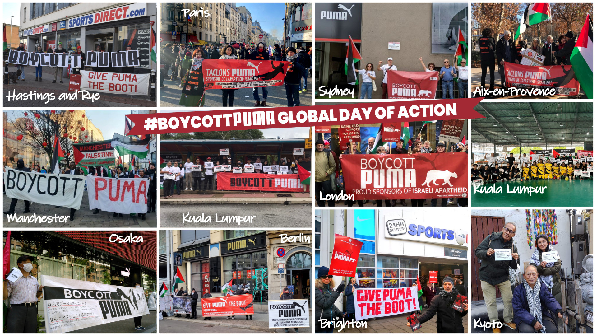 Weltweit fordern Protestierende den neuen PUMA-CEO auf, PUMAs ...